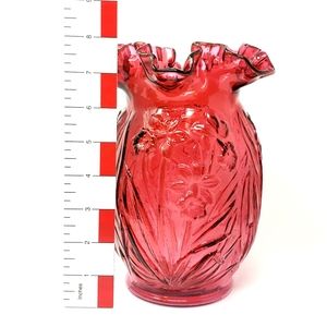 Fenton | Accents | 98s Fenton Pink Art Glass Daffodil Vase | Poshmark